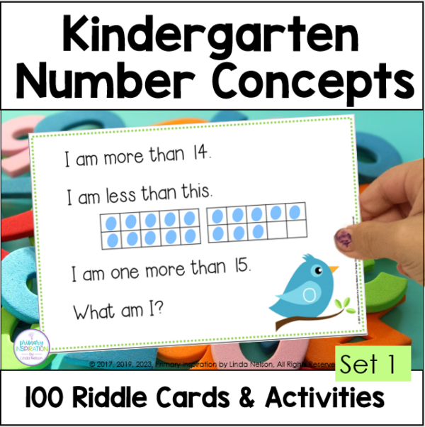 Kindergarten Number Sense Math Riddle Activities - Spiral Review | Made ...