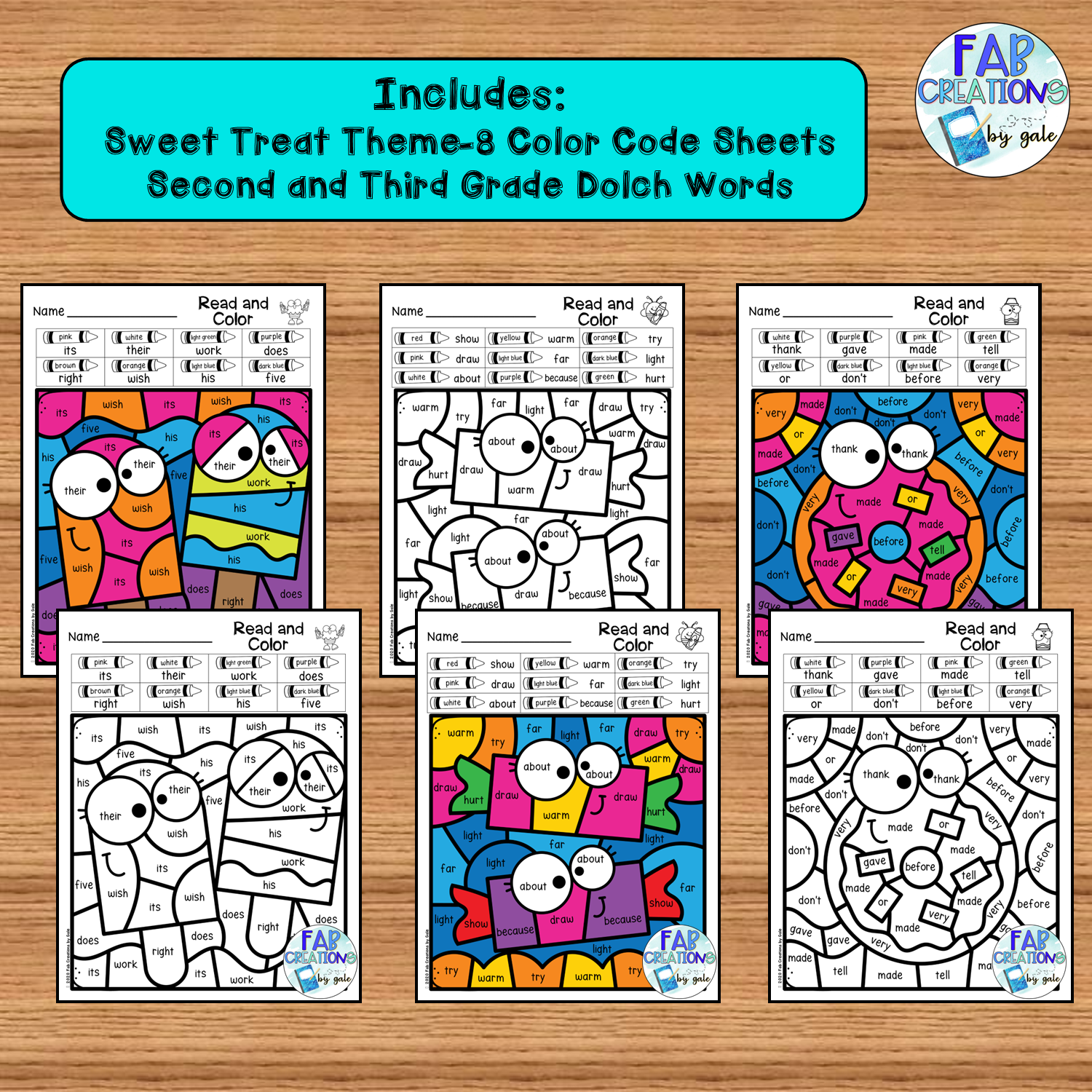 Sight Word Color by Code for High Frequency Words | Made By Teachers