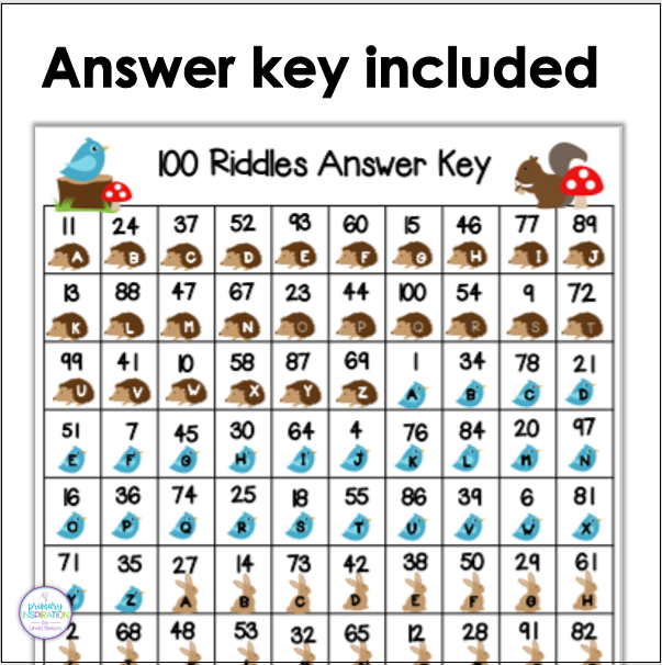 Kindergarten Number Sense Math Riddle Activities - Spiral Review | Made ...
