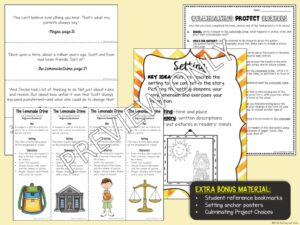 The Lemonade Crime Novel Study Unit | Comprehension and Vocabulary with ...