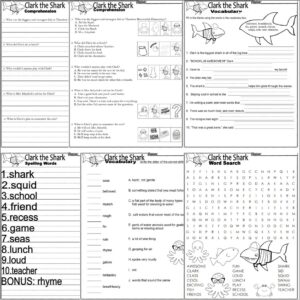 Clark the Shark Book Companion Reading Comprehension | Made By Teachers