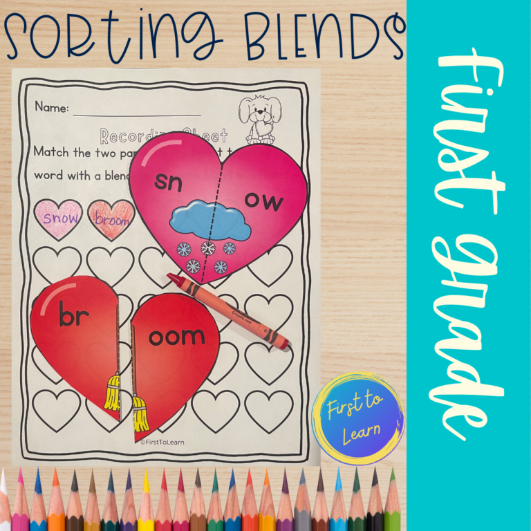 Phonics Center Blends First Grade Valentines Day | Made By Teachers