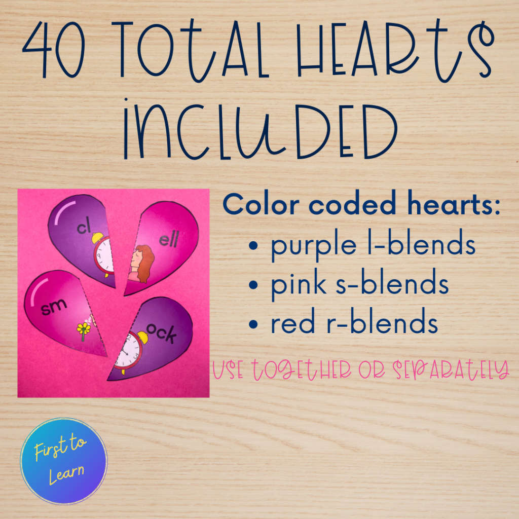 Phonics Center Blends First Grade Valentines Day | Made By Teachers