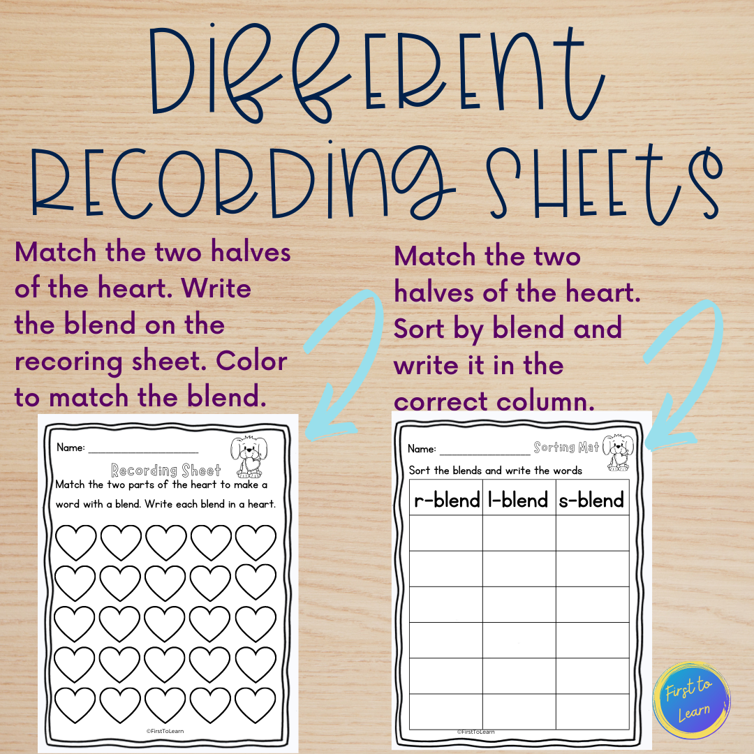 Phonics Center Blends First Grade Valentines Day | Made By Teachers