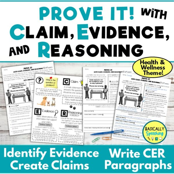 Claim Evidence Reasoning CER Paragraph Practice Activity Prove It With ...