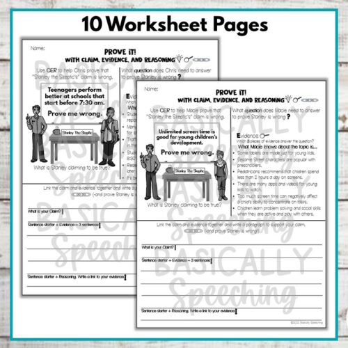 Claim Evidence Reasoning CER Paragraph Practice Activity Prove It With ...