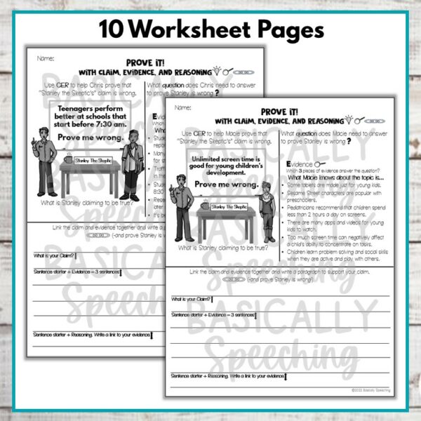 Claim Evidence Reasoning CER Paragraph Practice Activity Prove It With ...