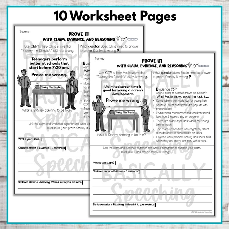 Claim Evidence Reasoning CER Paragraph Practice Activity Prove It With ...