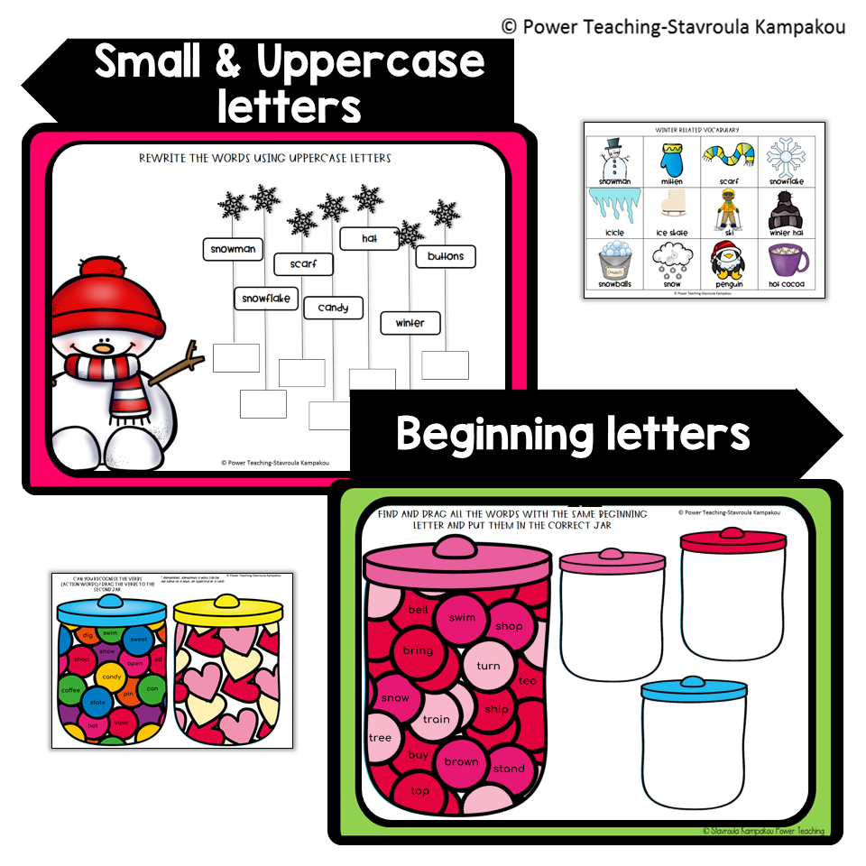 Winter Literacy Centers for First Grade | Made By Teachers