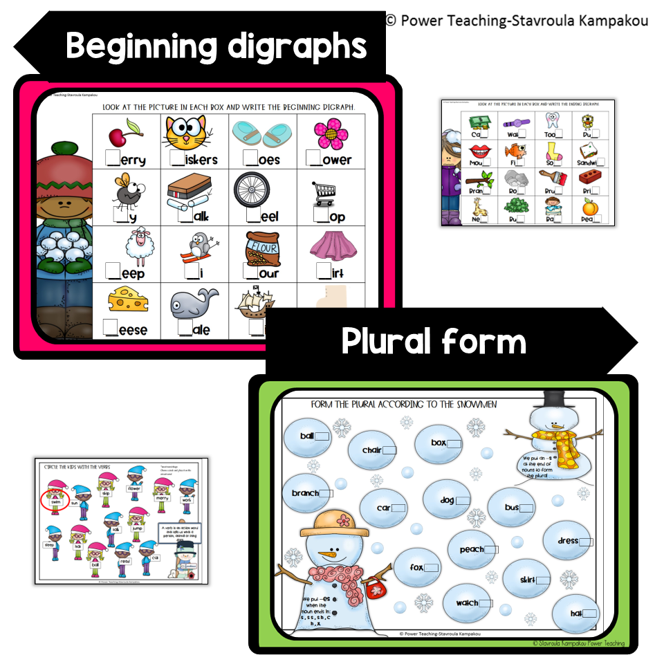 Winter Literacy Centers for First Grade | Made By Teachers