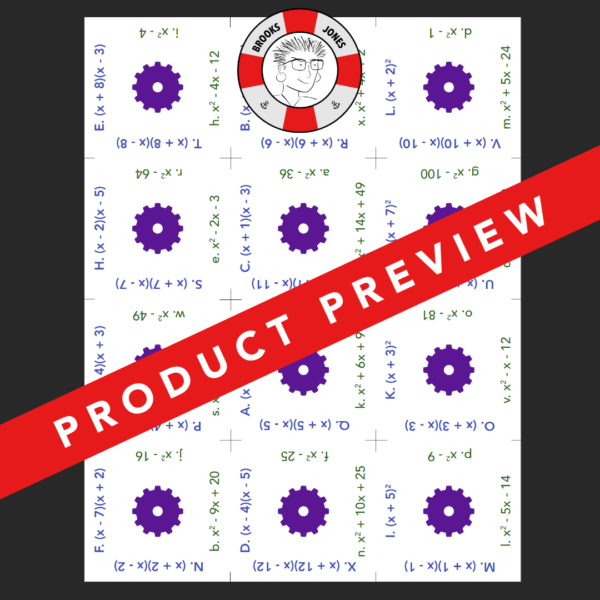 Polynomial Factors & Products Card Sort Activity | Made By Teachers