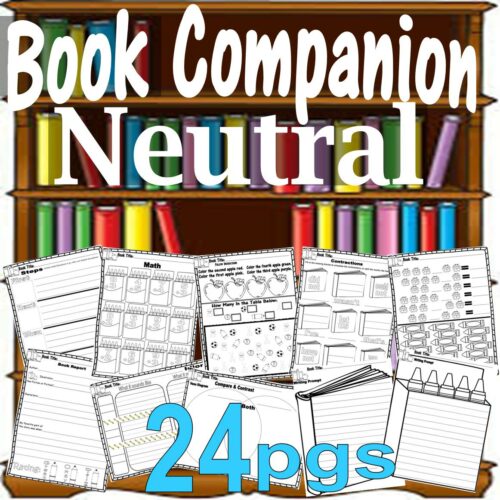 Neutral Outline Any Book Study Companion Reading Response Literacy ...