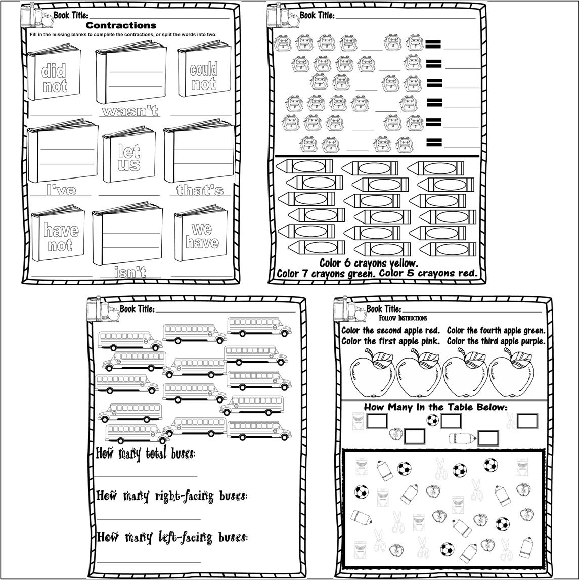 Neutral Outline Any Book Study Companion Reading Response Literacy ...