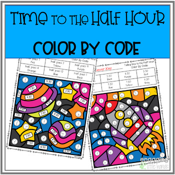 Telling Time Color by Code | Made By Teachers
