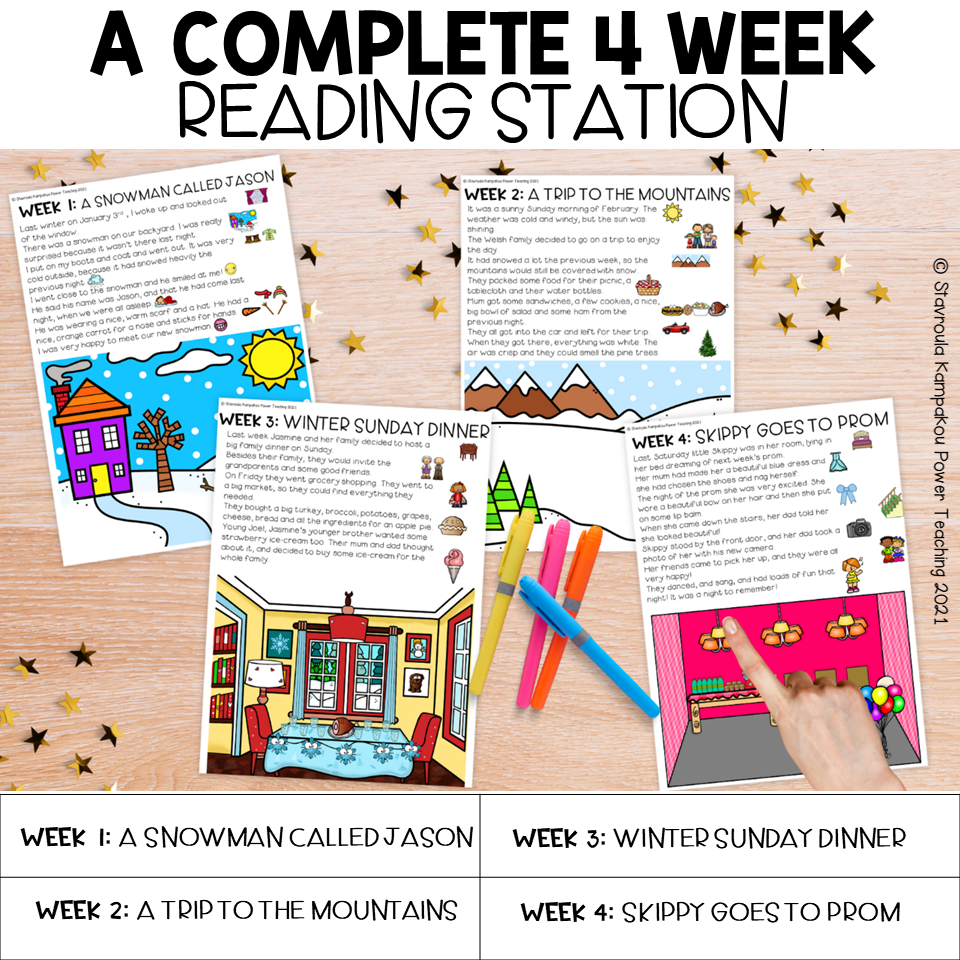 Simple Reading Comprehension for Special Education January | Made By ...