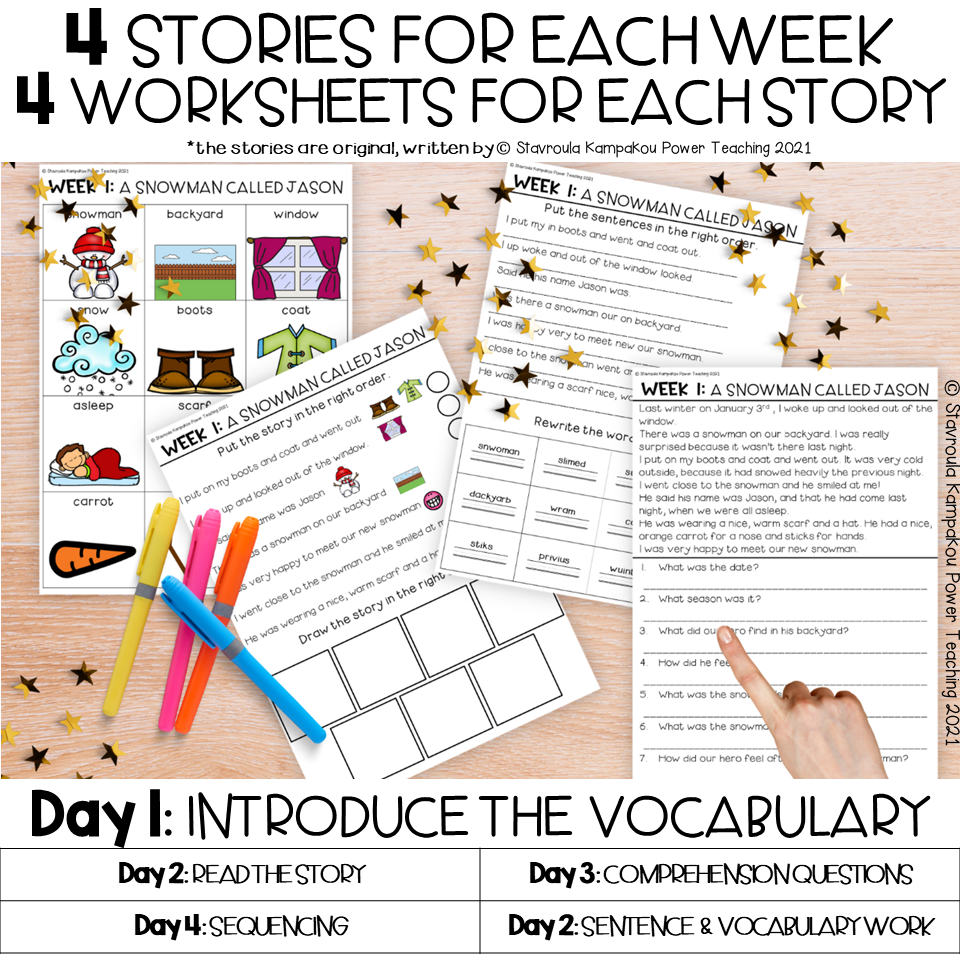 Simple Reading Comprehension For Special Education January Made By
