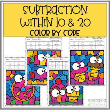 Subtraction Color by Code | Made By Teachers