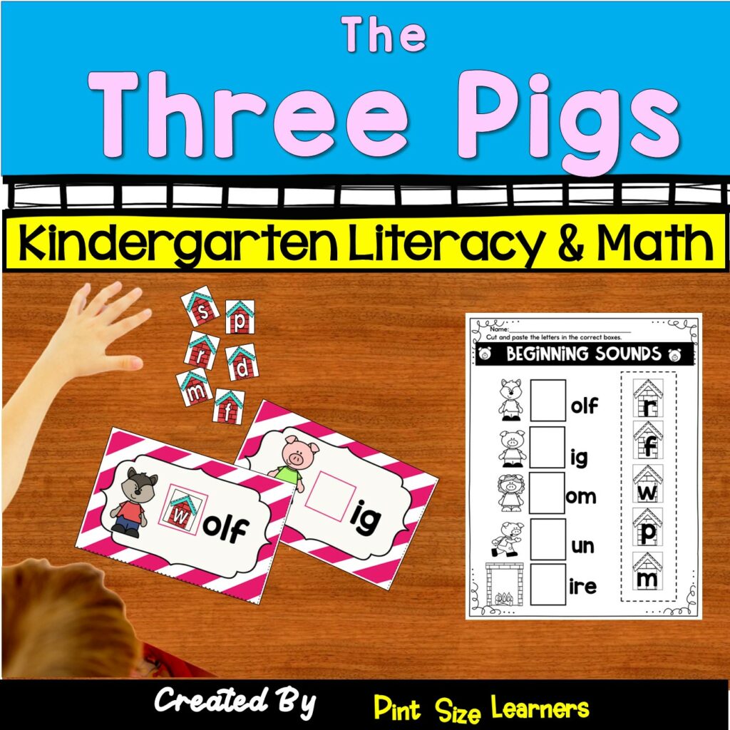 The Three Little Pigs Literacy and Math | Center Activities ...