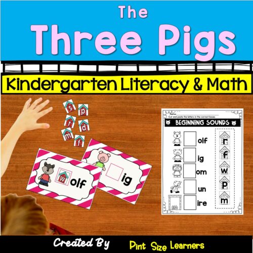 The Three Little Pigs Literacy and Math | Center Activities ...
