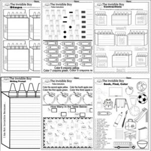 The Invisible Boy Book Companion Reading Comprehension | Made By Teachers