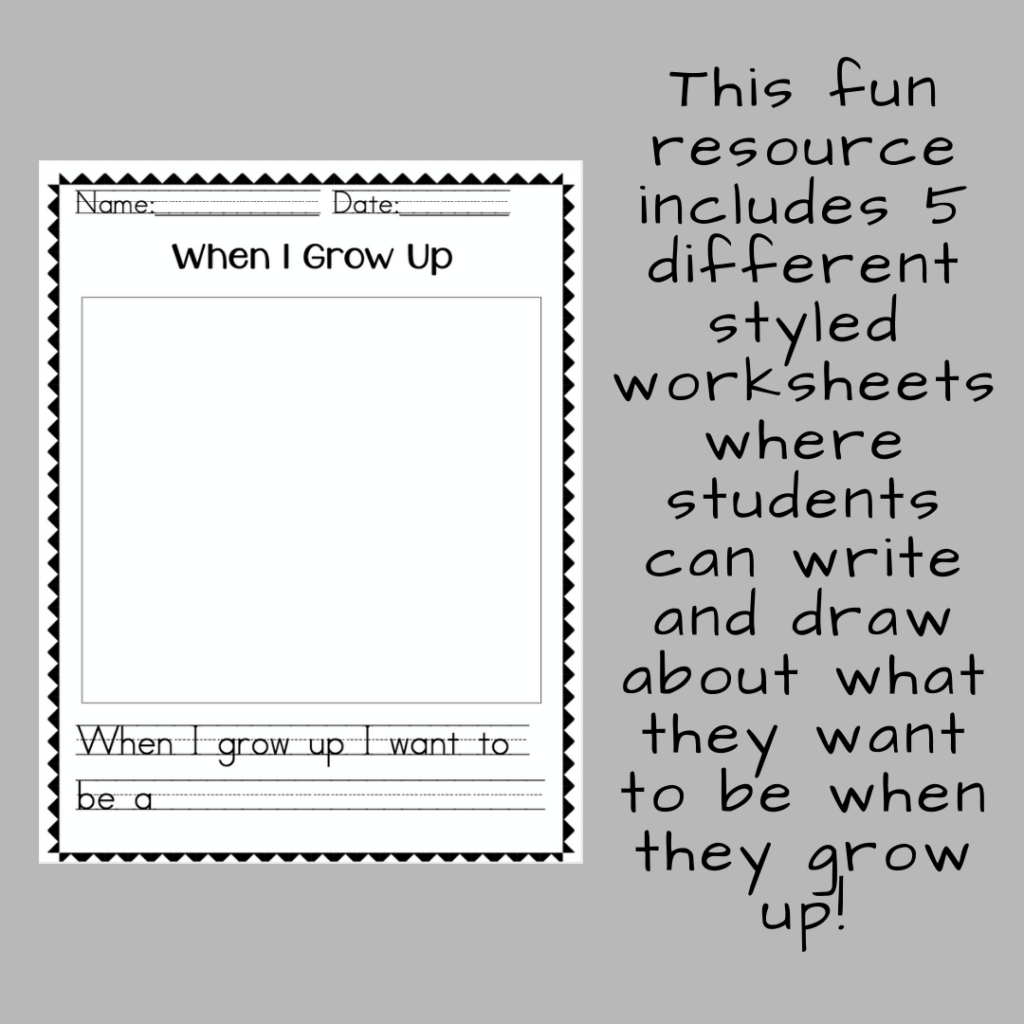 When I Grow Up Writing Prompts K-2 | Made By Teachers