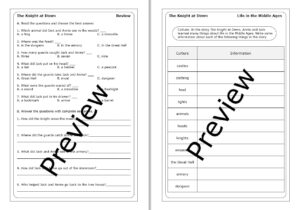 Magic Tree House "The Knight at Dawn" worksheets | Made By Teachers