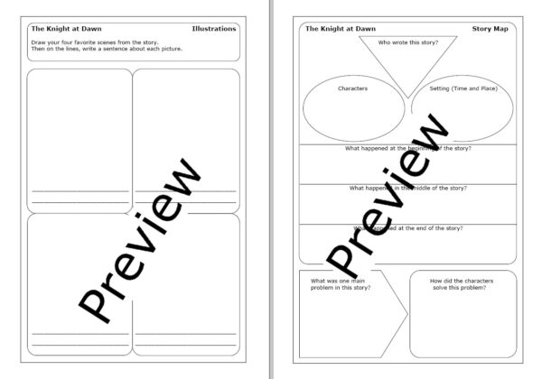 Magic Tree House "The Knight at Dawn" worksheets | Made By Teachers