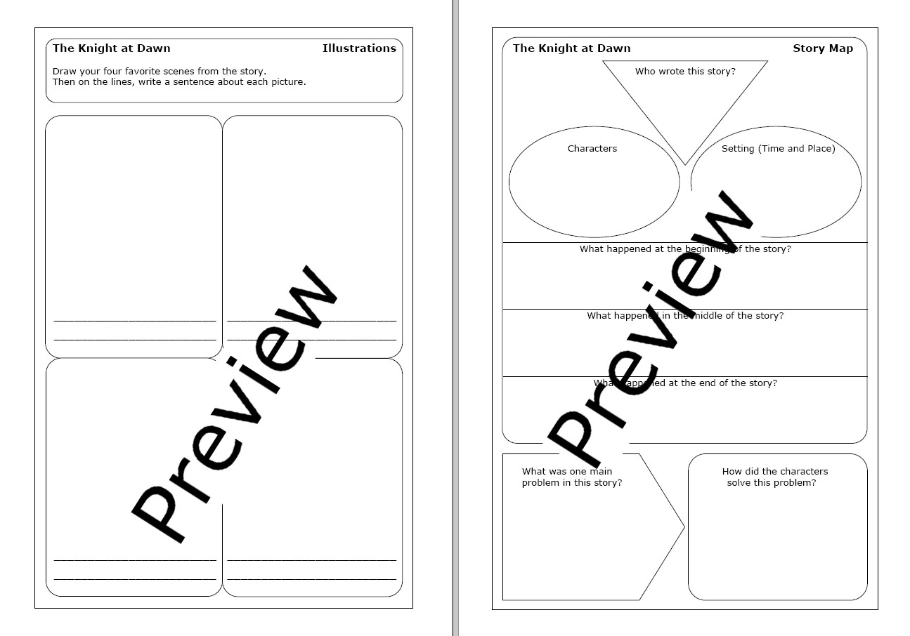 Magic Tree House "The Knight at Dawn" worksheets | Made By Teachers