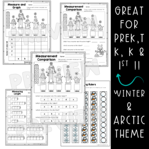 Winter Measurement Activities BUNDLE Measurement Worksheets, Task Cards ...
