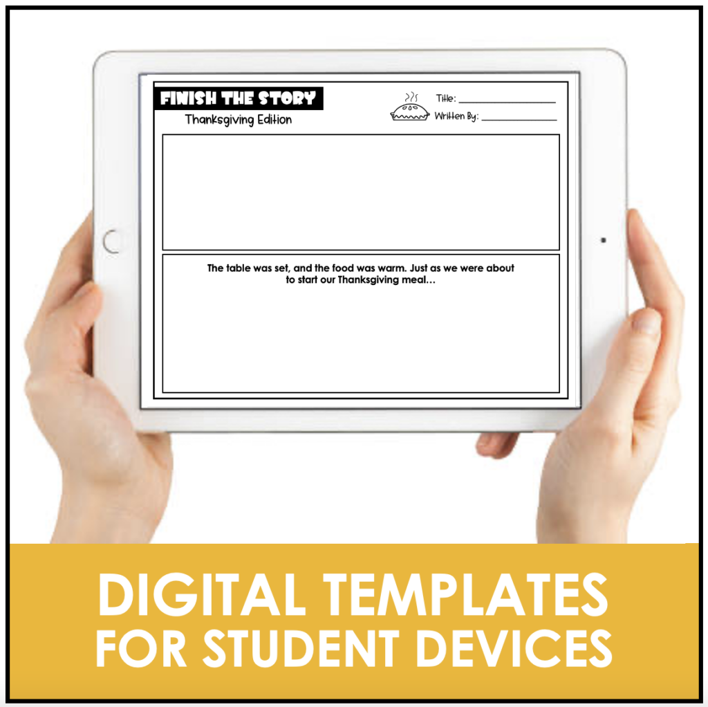 Thanksgiving Writing Activity Finish the Story Creative Writing Prompts ...