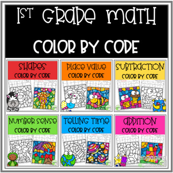 1st Grade Math Color by Code | Made By Teachers