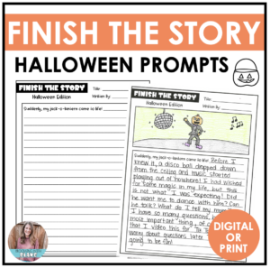 Halloween Writing Activity Finish the Story Creative Writing Prompts ...
