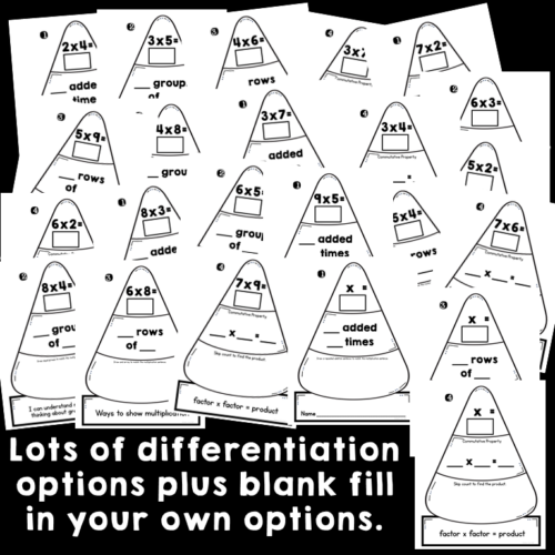 Multiplication Practice Strategies | Candy Corn Math Craft | Made By ...
