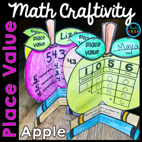 Math Craft Place Value Activities - Apple Math Craft | Made By Teachers