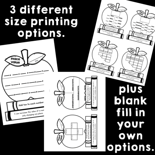 Math Craft Place Value Activities - Apple Math Craft | Made By Teachers