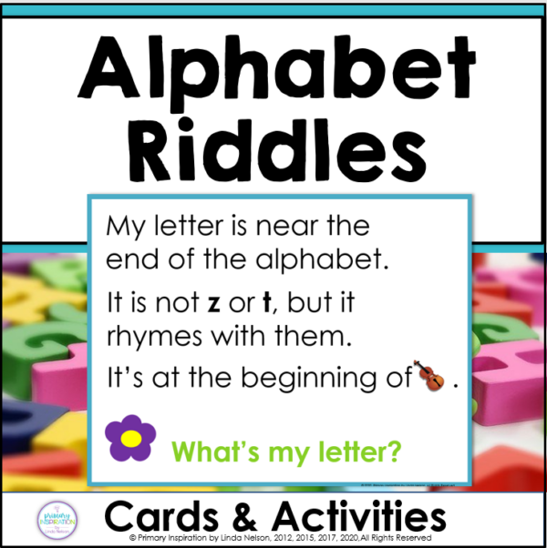 Alphabet Riddles for Letter Fluency and Critical Thinking | Made By ...