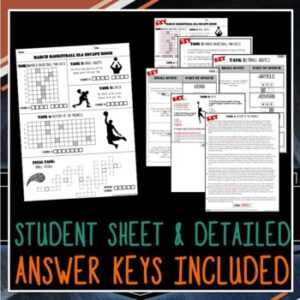 March Basketball Escape Room | Made By Teachers