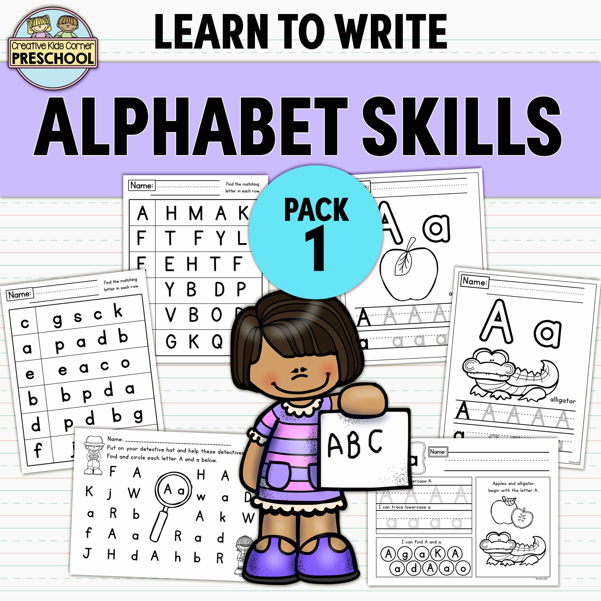 Learn To Write Alphabet Skills Pack 1 | Made By Teachers