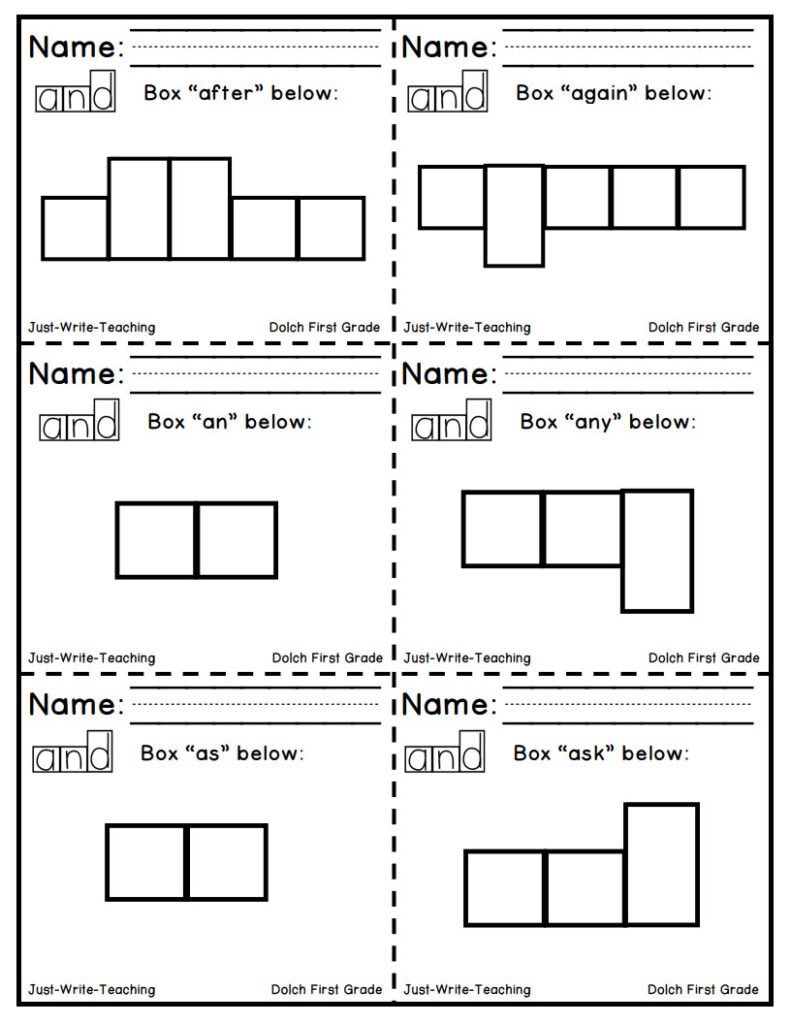 First Grade Sight Word Task Cards | Made By Teachers