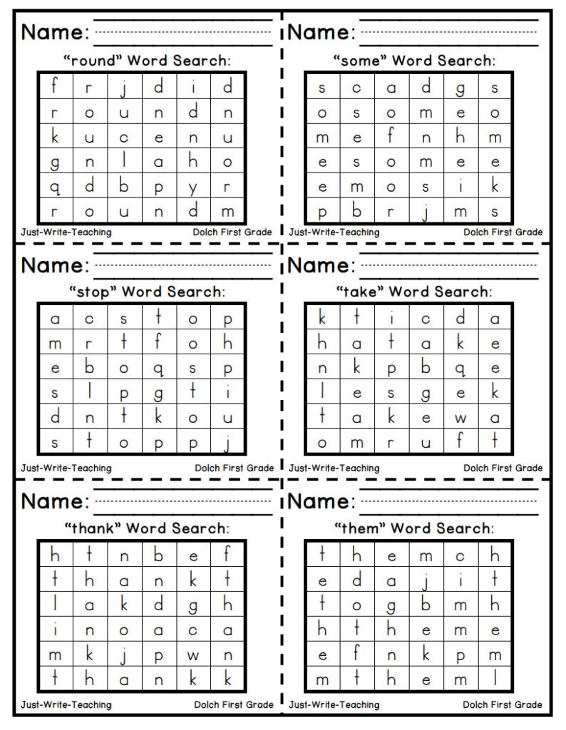 First Grade Sight Word Task Cards | Made By Teachers
