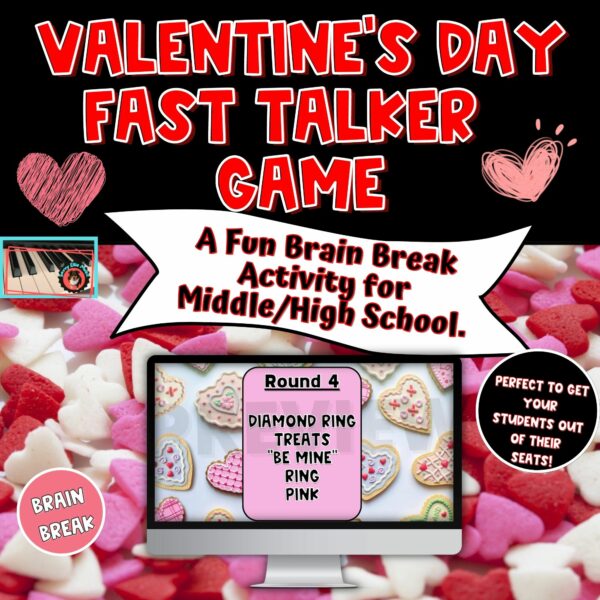 Valentine's Day Fast Talker Game- Brain Break Activity | Made By Teachers