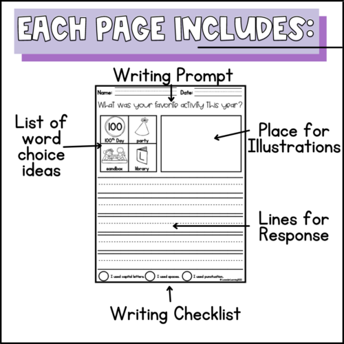 May Writing Prompts for Kindergarten and 1st Grade - Summer Writing ...