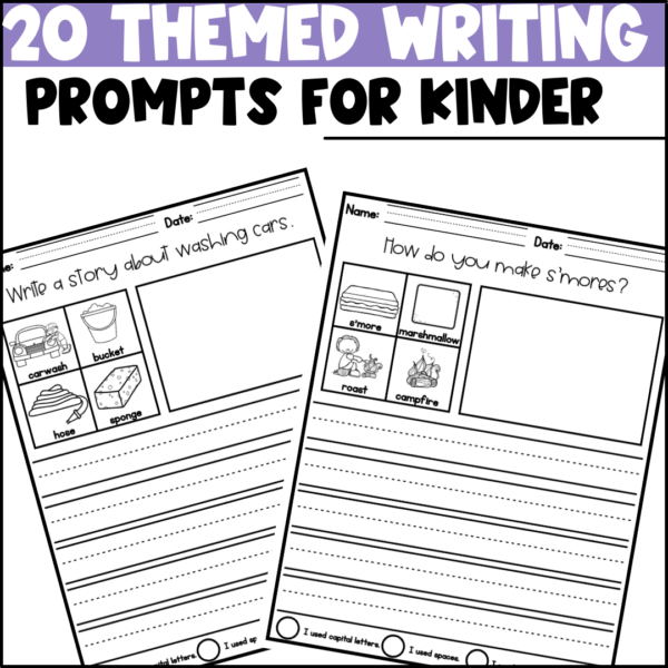July Writing Prompts for Kindergarten and 1st Grade - Summer Writing ...