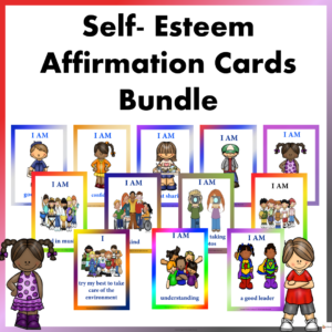 Self- Esteem Affirmation Cards Bundle | Made By Teachers