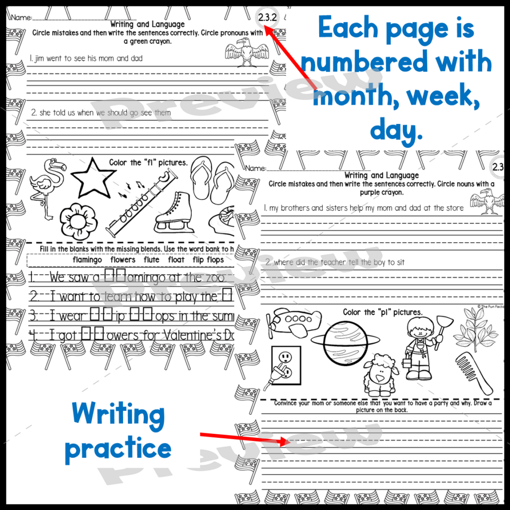 1st Grade Morning Work - February - Morning Work 1st Grade - NO PREP ...