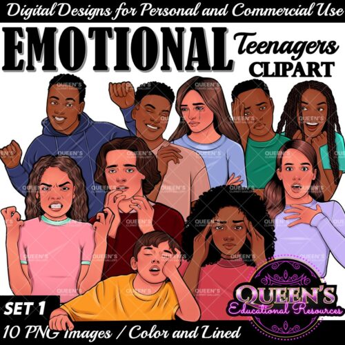 Emotional Teenagers Clipart, Teen Emotions Clipart, Teenagers Clipart ...