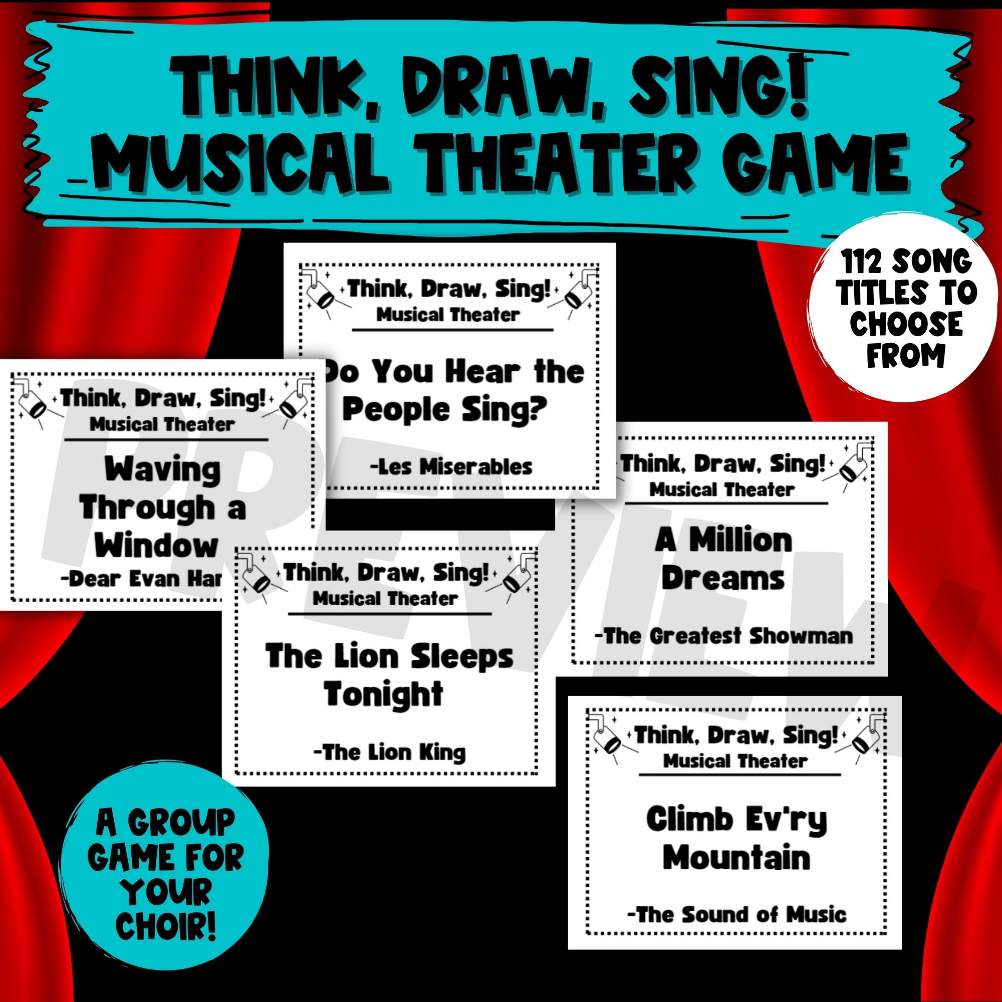 Think, Draw, Sing! A Musical Theater Singing Game for Choirs | Made By ...