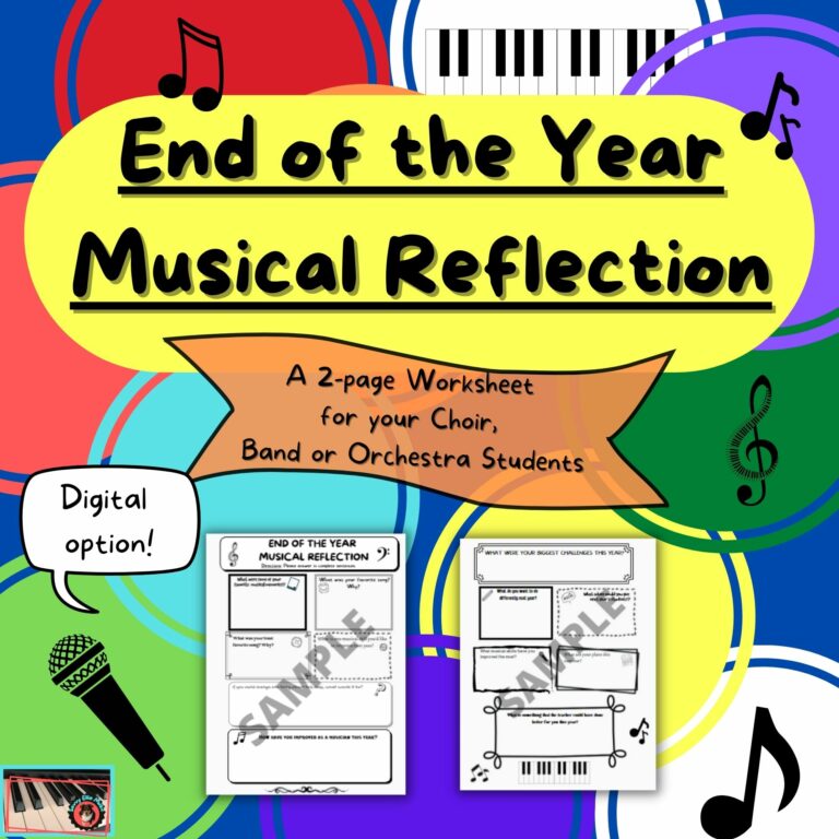 End of the Year Musical Reflection-Perfect for your Choir, Band or ...