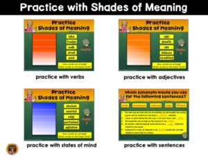 Shades of Meaning and Synonyms POWERPOINT Lessons and WORKSHEETS | Made ...
