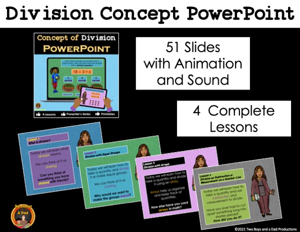 Division PowerPoint with Worksheet Printables | Made By Teachers